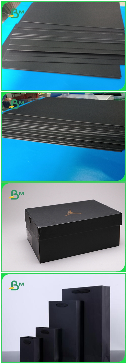 Black SBS / FBB Board 400gsm 450 Gsm 0.8mm Thickness With Good Hardness