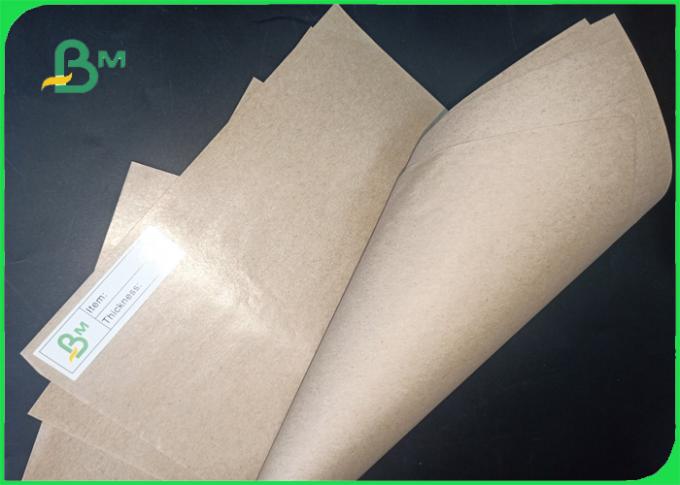 30 - 50gsm Pure Wood Pulp MG Kraft Paper Brown / White Color For Food ...