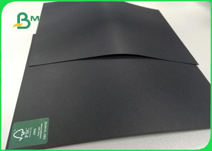 Recycle Pulp 300 - 400gsm Good Pull Stiffness Black Hard Paperboard For ...