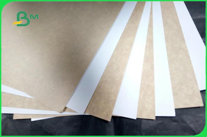 Virgin Pulp Flip Side Kraft Paper Sheet One Side Solid White Back Side ...