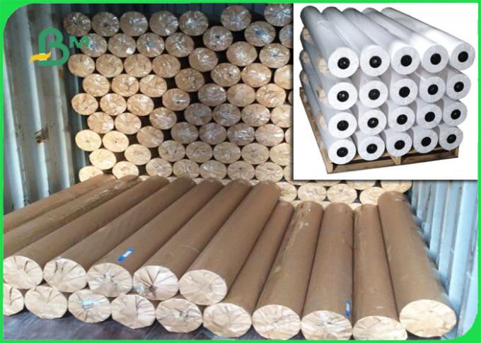 Draft Inkjet Uncoated Plotter Paper Rolls 60gsm Bonded Paper Rolls
