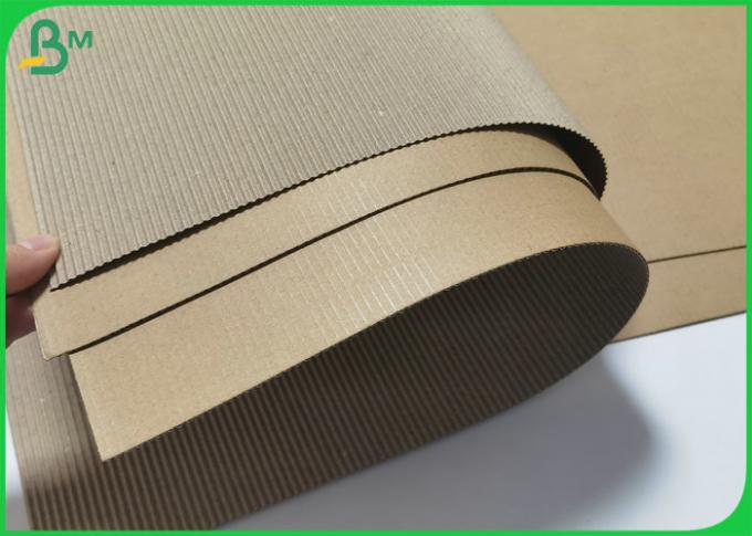 Recycled 150gsm + 120gsm Flutting Kraft Paper Board Roll For Corrguated ...