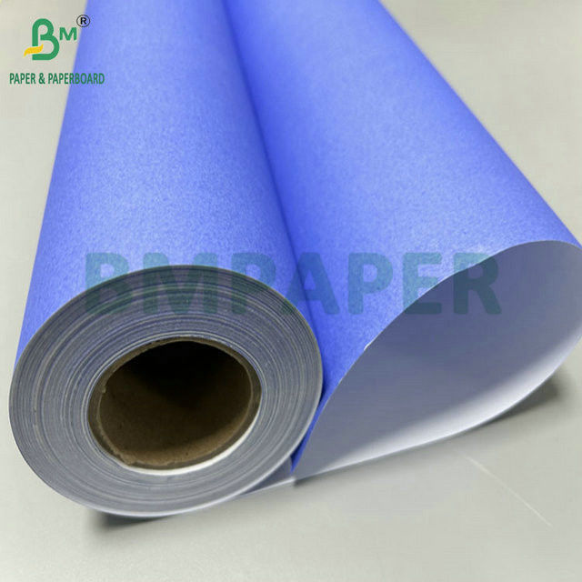 20Lb 24" x 150feet Uncoated Single Purplish Blue Digital Paper For CAD ...