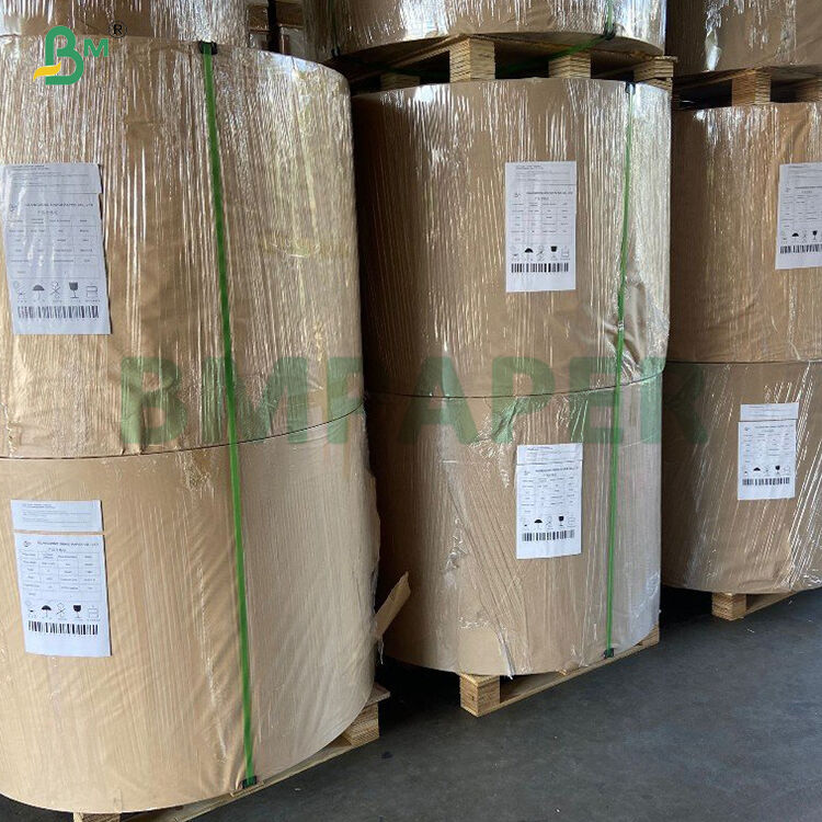 50gsm 60gsm High Folding Resistance Machine Glazed Stripped Kraft Paper ...