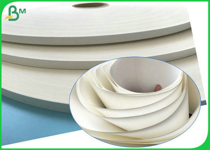 Food Grade FDA 60gsm 120gsm White Straw Paper Roll For Straws 13mm 15mm