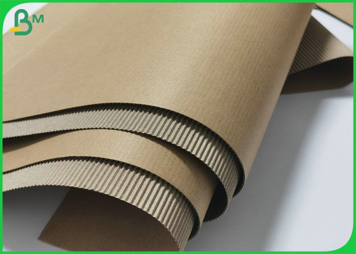 Recycled 150gsm + 120gsm Flutting Kraft Paper Board Roll For Corrguated ...