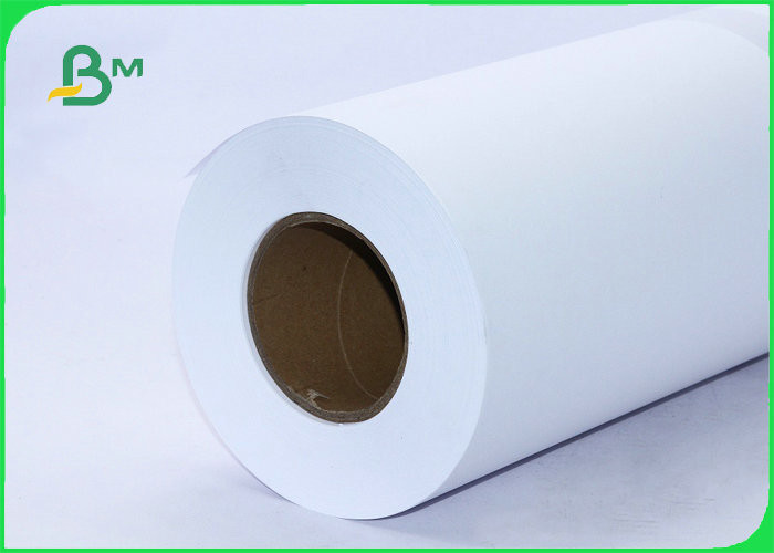 80gsm CAD Plotter Paper For Architecture 24inch X 150ft Roll With 2inch ...