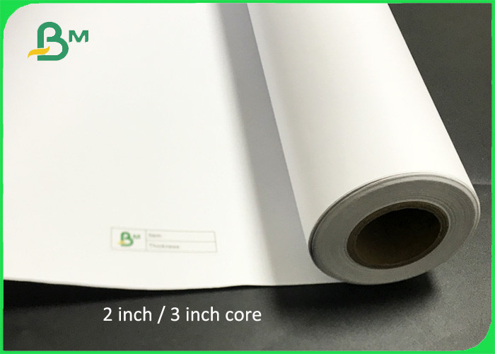 2" core Inkjet White CAD Drawing Plotter Paper Roll 36inch * 150 feet