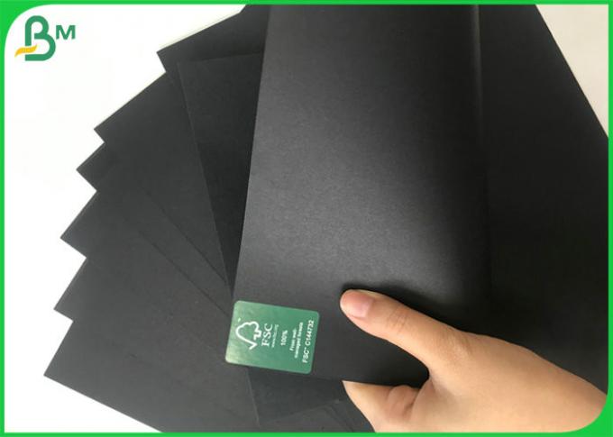 Recycled Pulp Black Craft Cardboard 110gsm To 350gsm Wrapping Paper Sheets
